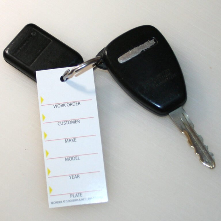 Work Order Key Tags - StickerPla.net