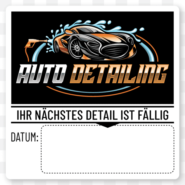 Generic Auto Detailing Reminder Stickers • StickerPlanet Canada