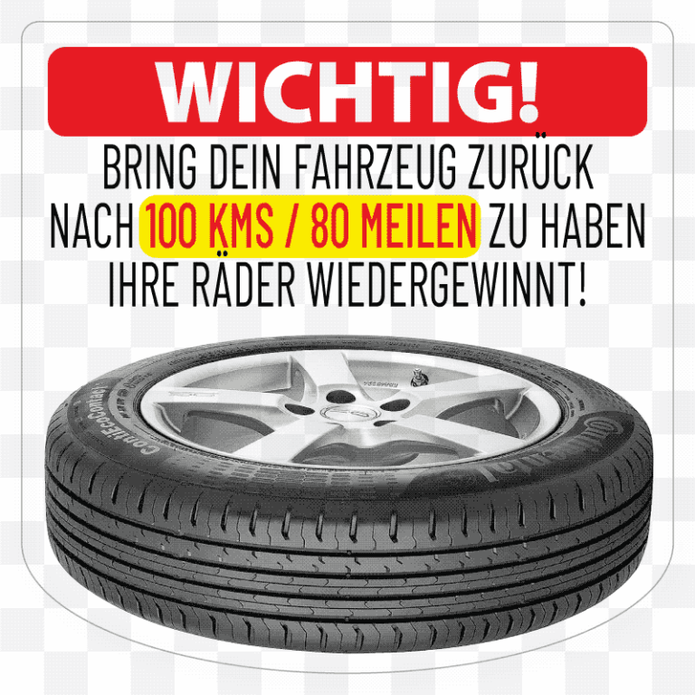 Generic Tire Re-torque Reminder Service Stickers - StickerPla.net