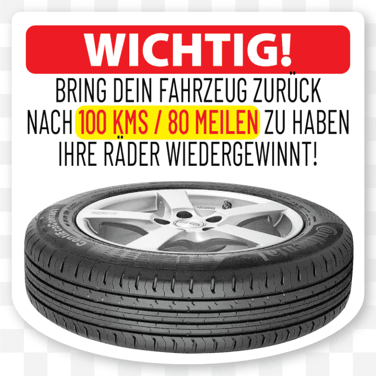 Generic Tire Re-torque Reminder Service Stickers - StickerPla.net